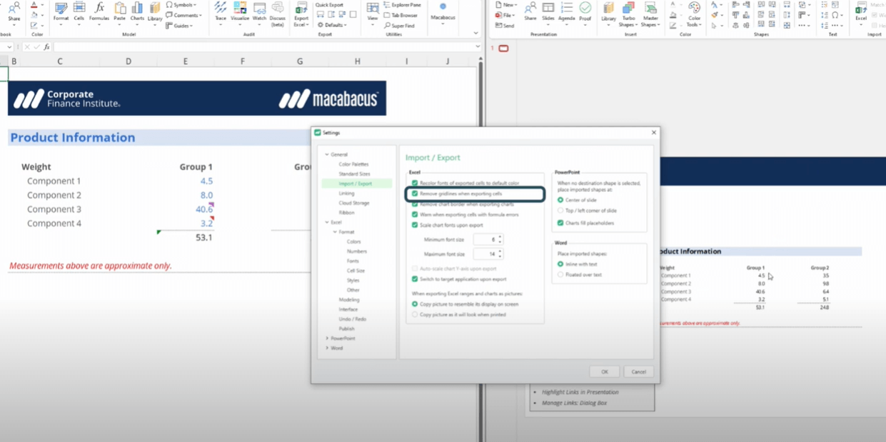 Linking From Excel To PowerPoint And Word Macabacus