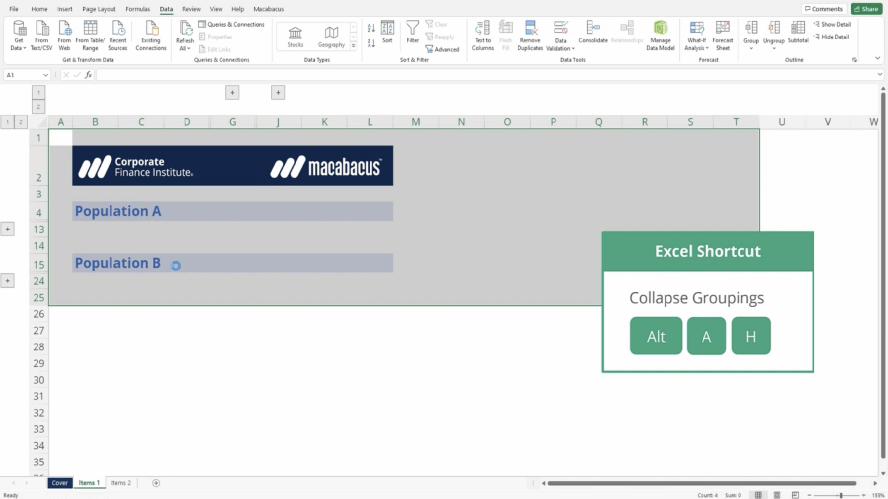 Group Collapse Expand Excel Rows Columns On ALL Worksheets