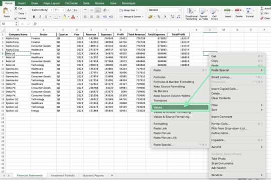 A Comprehensive Guide to Excel's Paste Options (Downloadable Template)